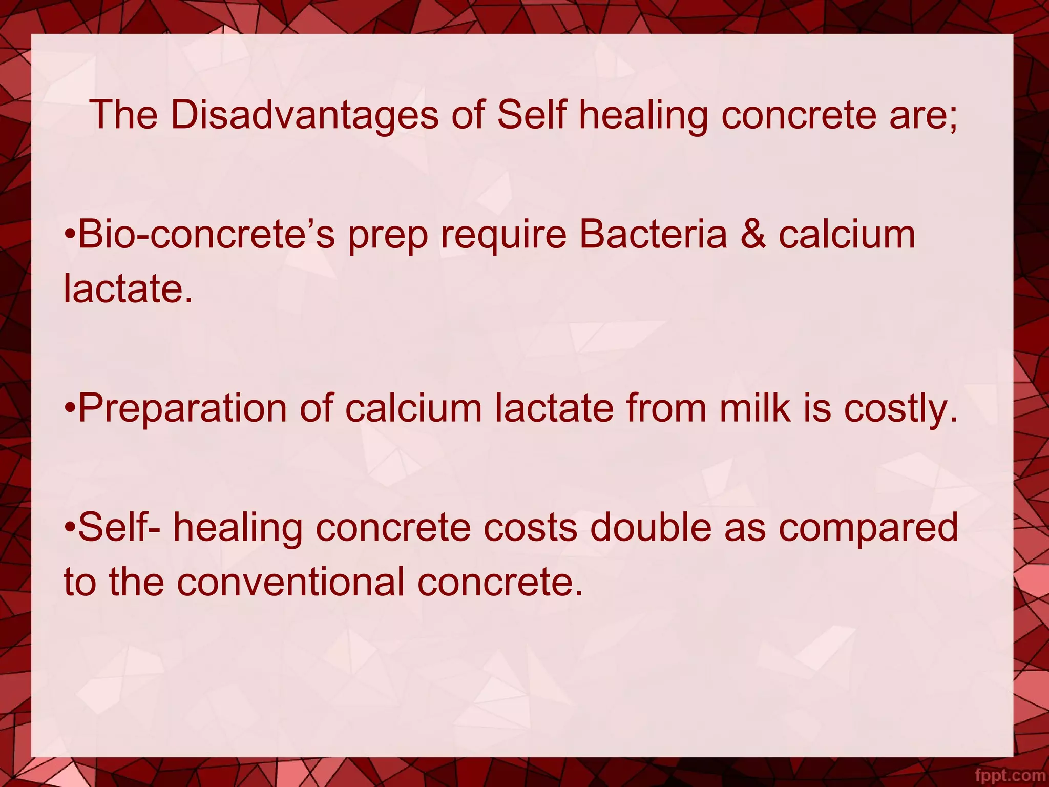 Self healing concrete | PPT