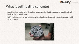 Self healing concrete | PPTX