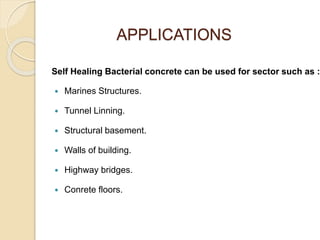 Self healing concrete | PPTX