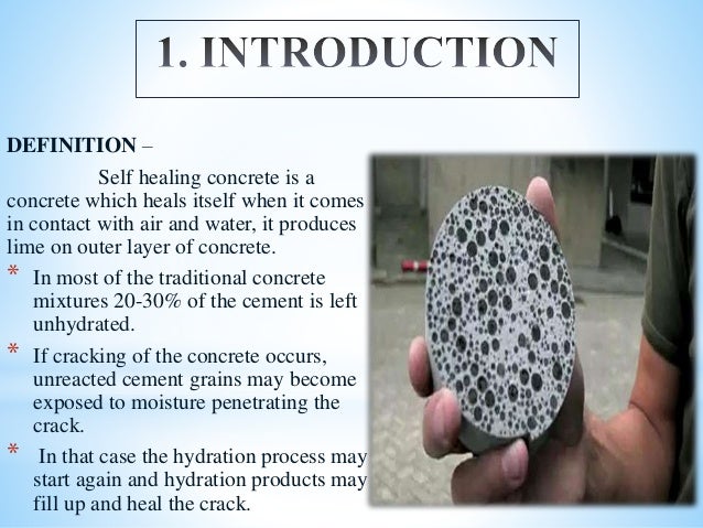 Self Healing Concrete