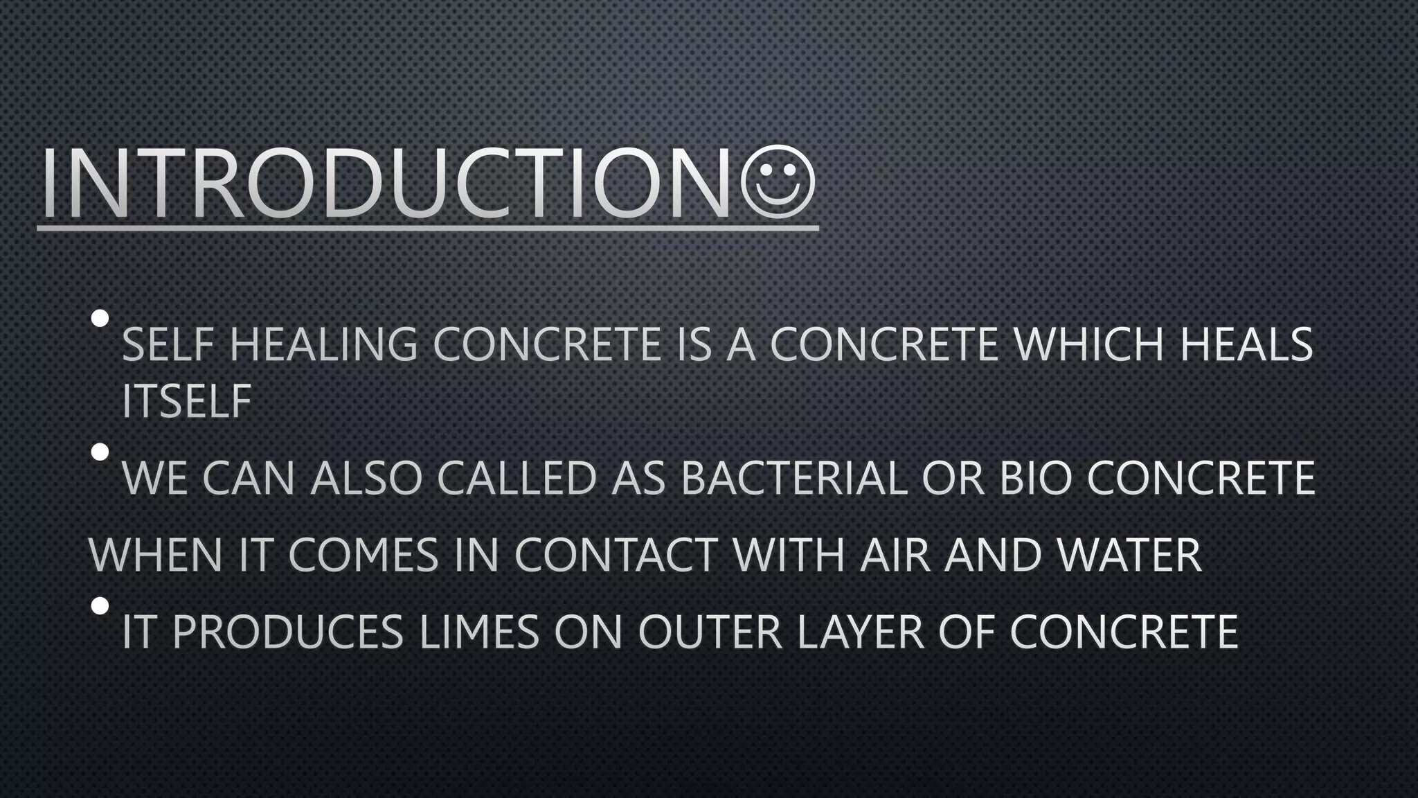 Self-Healing Concrete Presentation by University College of Engineering Tindivanam Students | PPTX