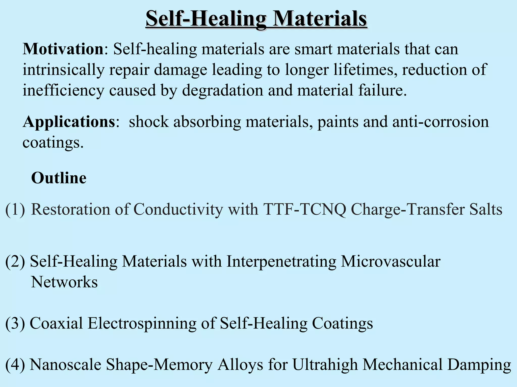 Self-healing Materials | PPT