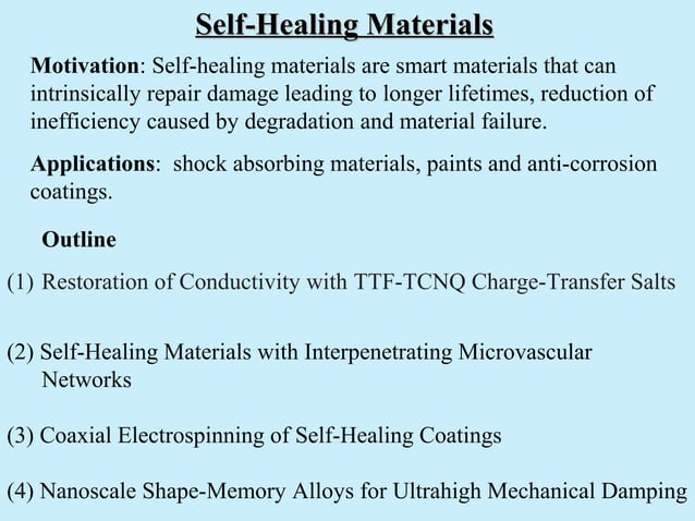 Self-healing Materials | PPT