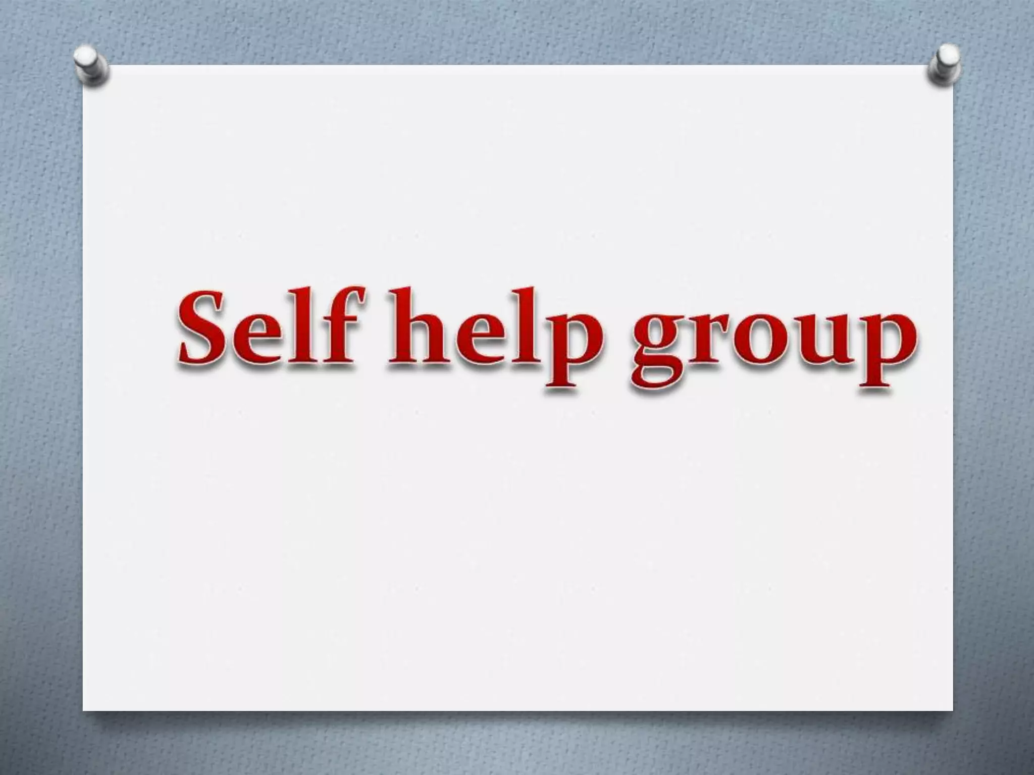 Self help group (NABARD) | PPTX