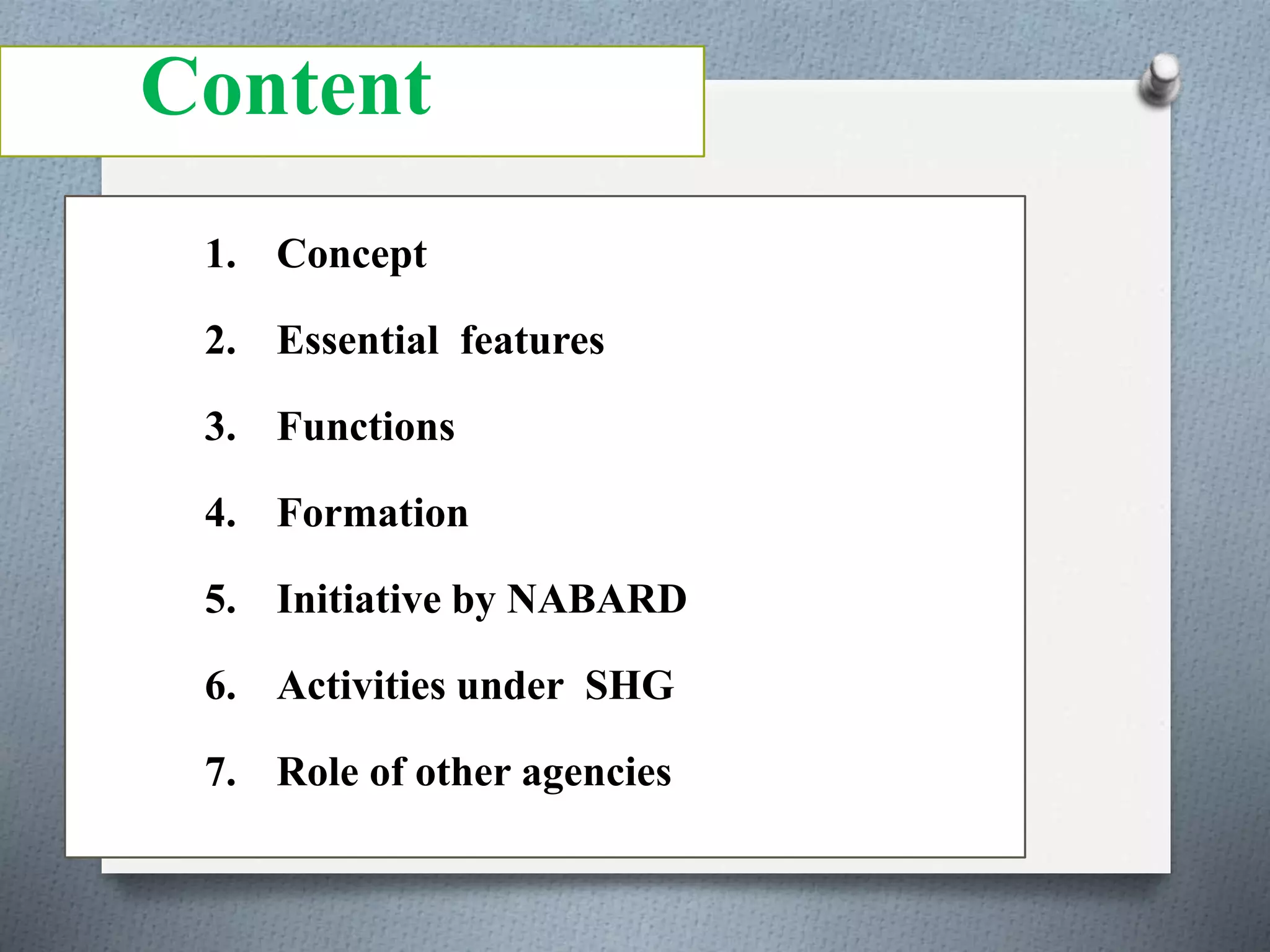 Self help group (NABARD) | PPTX