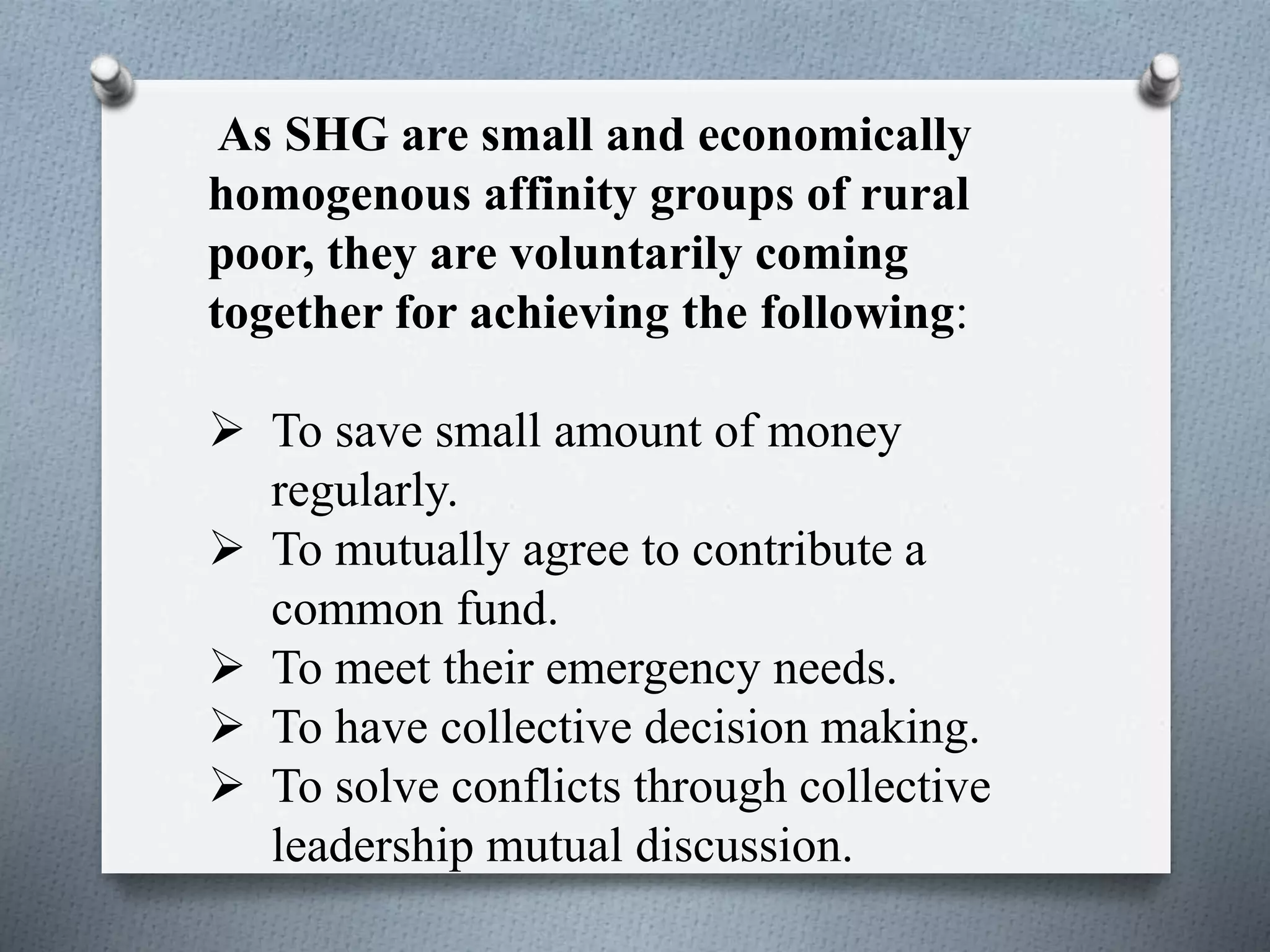 Self help group (NABARD) | PPTX