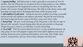 Self help group s | PDF