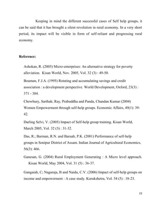 Self Help Group for rural development- E bulletin.docx