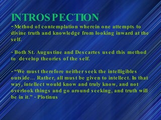 Historical Conceptions of the Self | PPT