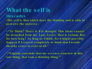 Historical Conceptions of the Self | PPT