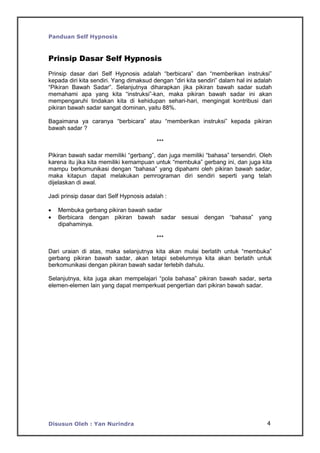 Self hypnosis | PDF