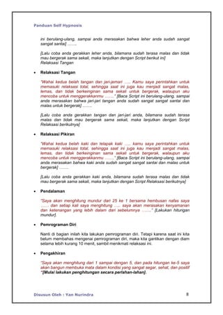Self hypnosis | PDF