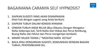 Belajar Hipnotis - Sendiri (Self Hypnosis) | PPTX