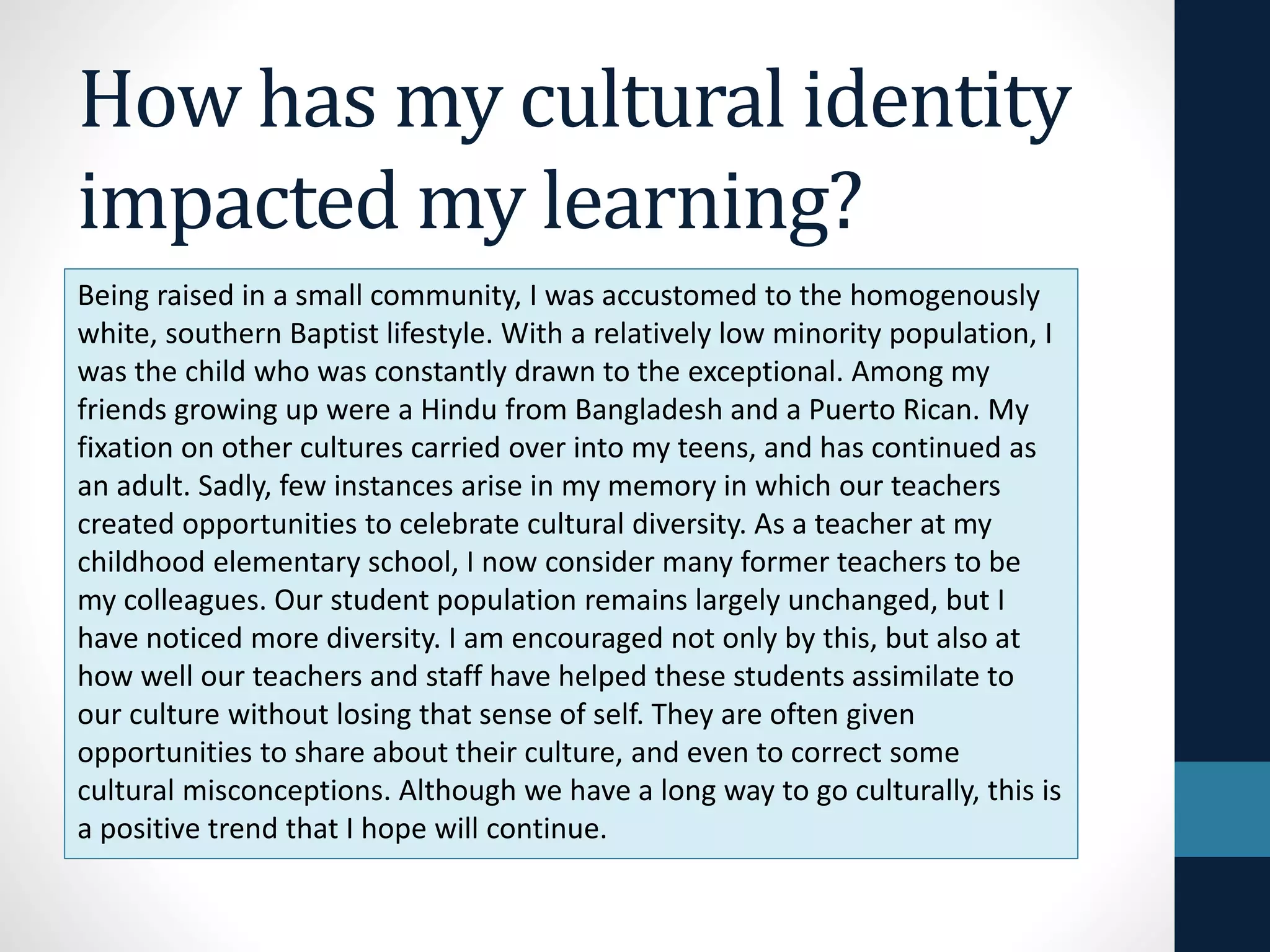 Self Identification and Culture | PPTX
