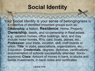 Self and Identity: Social Psychology | PPT