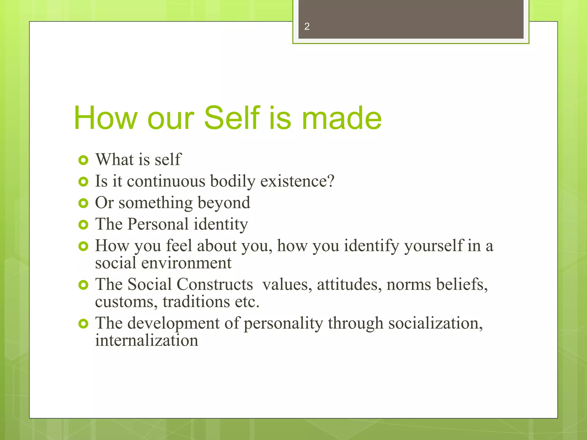 Self identity | PPTX