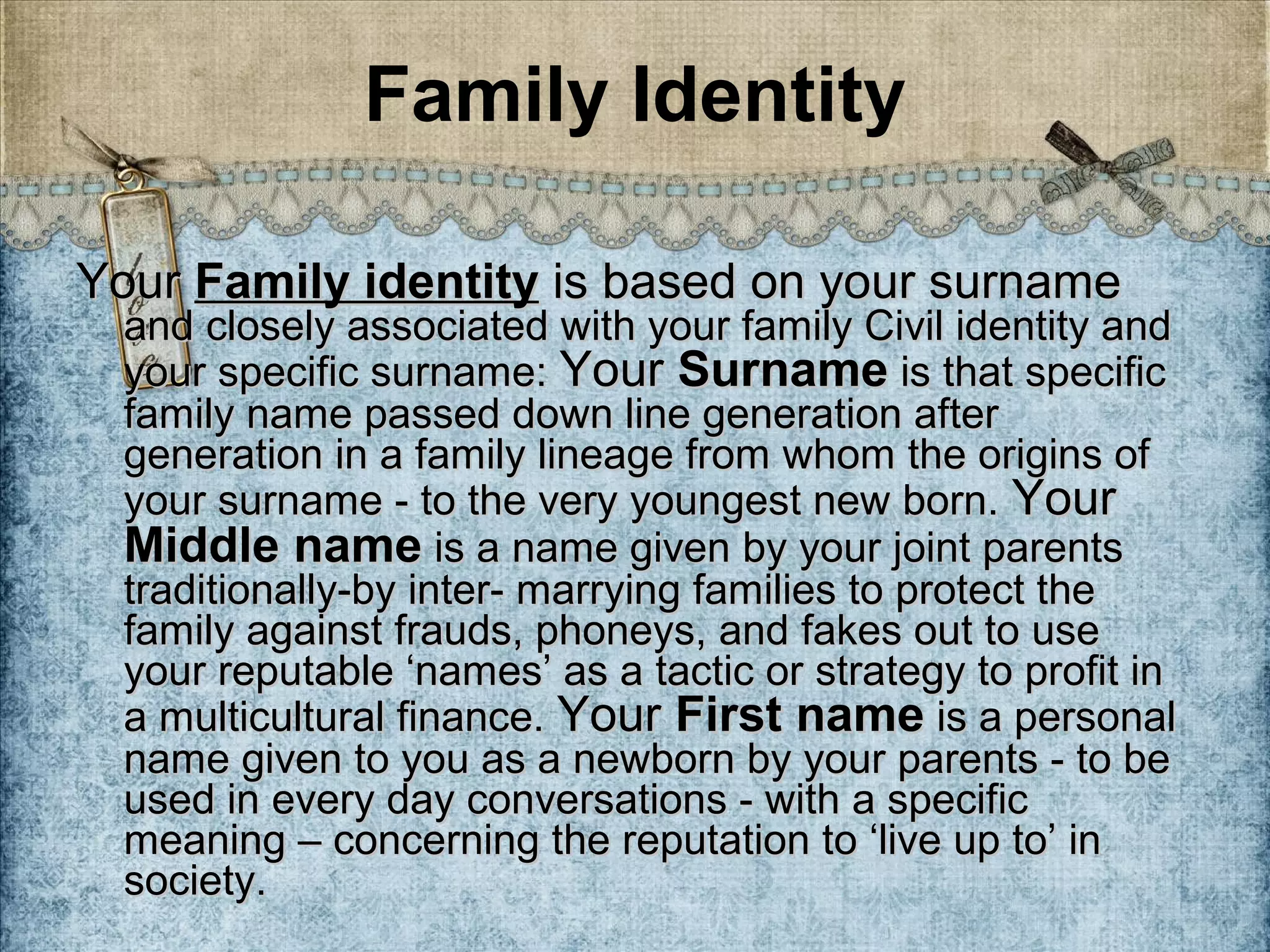 SELF AND IDENTITY - SOCIAL PSYCHOLOGY 200 | PPT