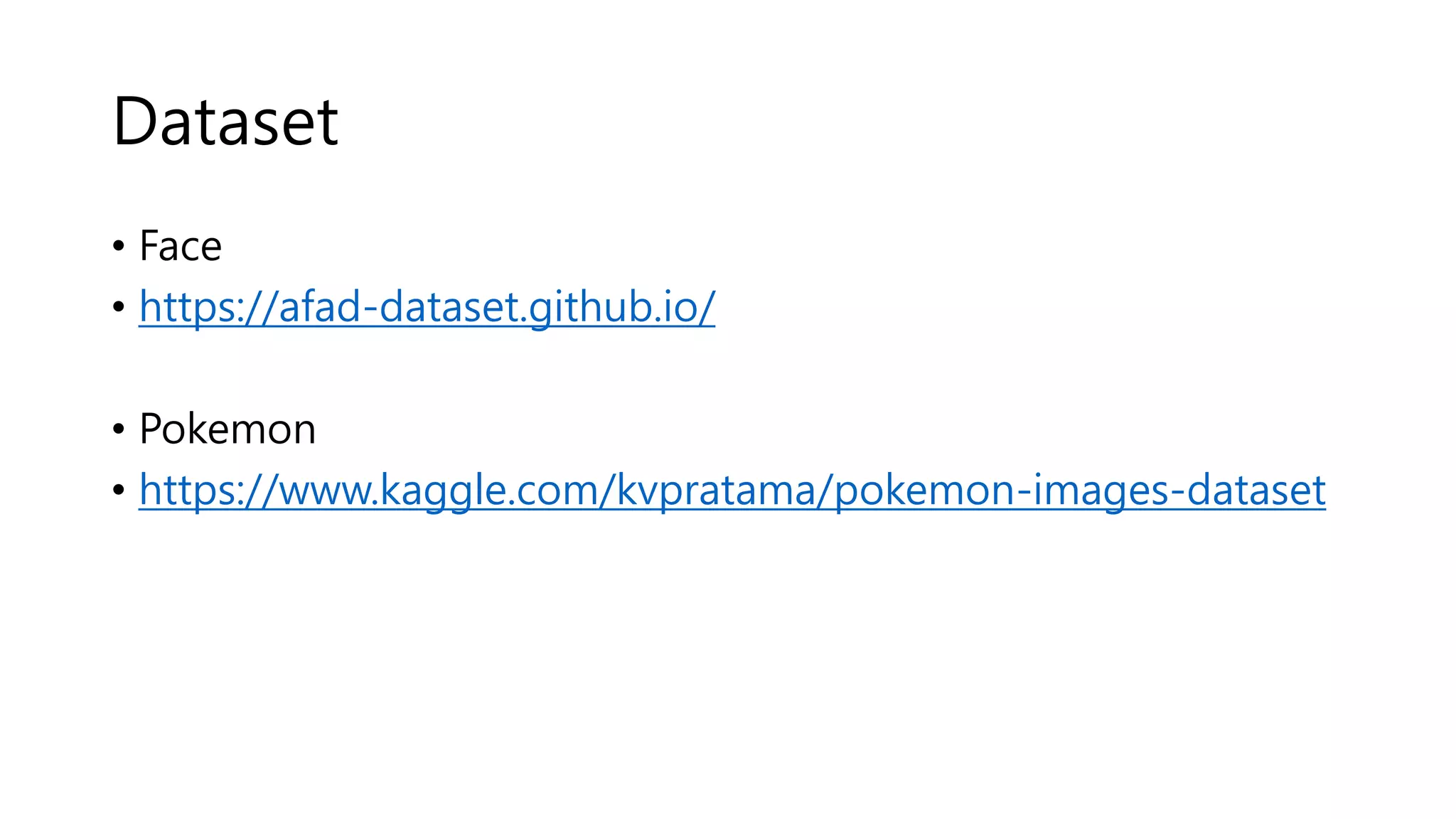 GAN based selfie-to-pokemon | PPTX