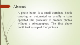 Selfie booth ppt | PPTX