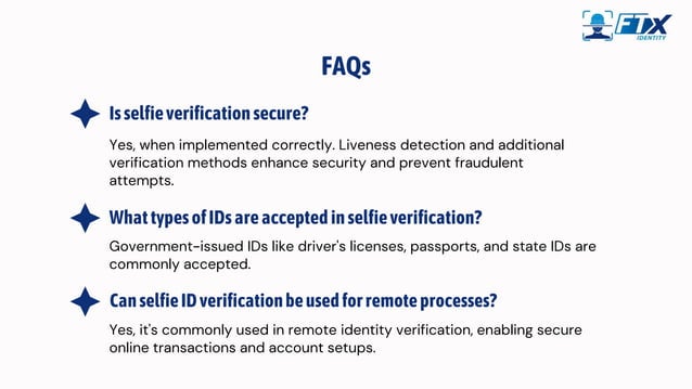Selfie Identity Verification: What It Is and Use Cases | PPT