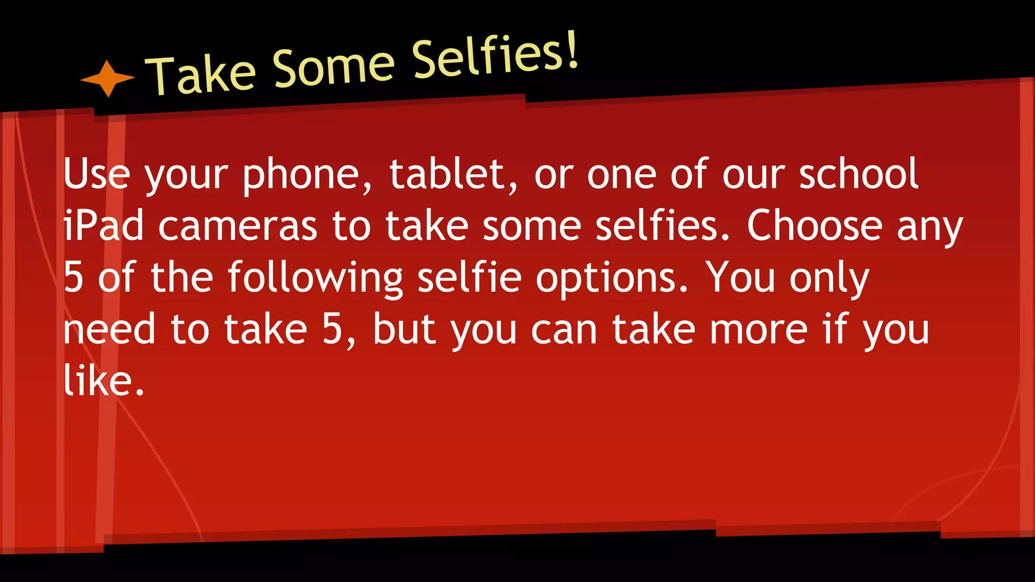 Selfies! | PPT