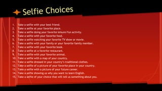 Selfies! | PPT
