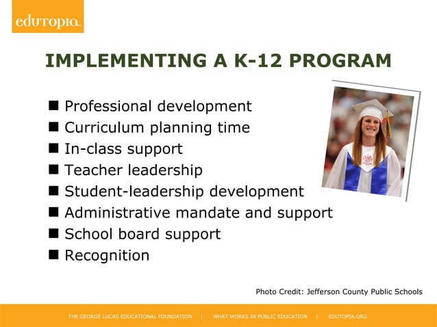 Edutopia Webinar: Social and Emotional Learning: Making a Case in an NCLB World | PPT ...