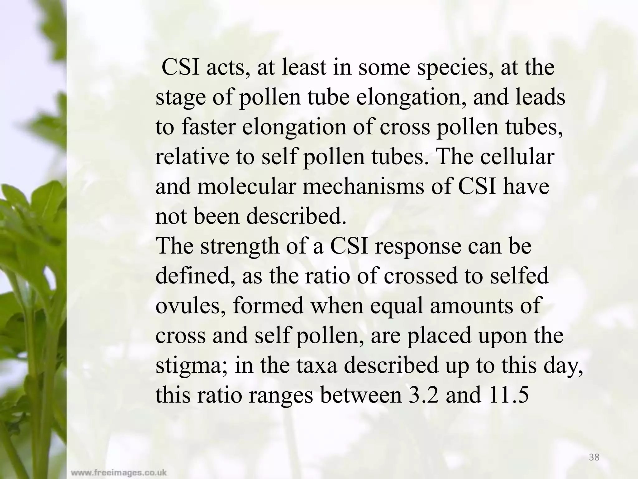 Self incompatibility in Plants | PPTX