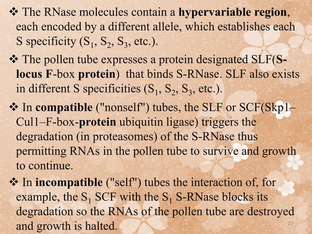 Self incompatibility in Plants | PPTX