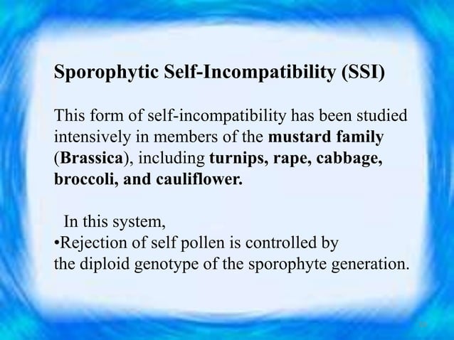Self incompatibility in Plants | PPTX
