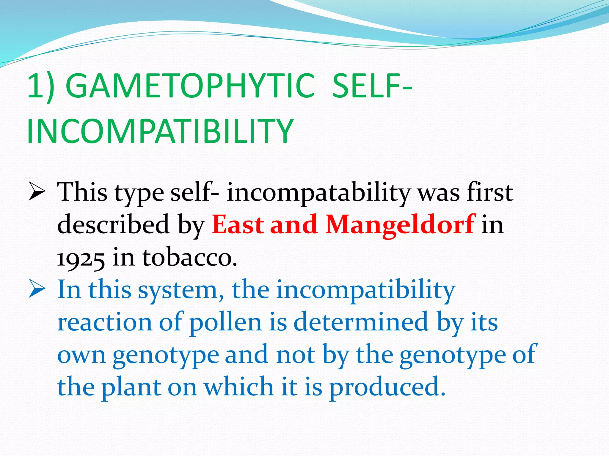Self incompatibility | PPTX