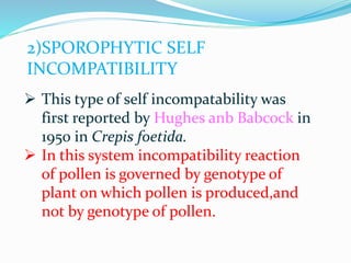Self incompatibility | PPTX