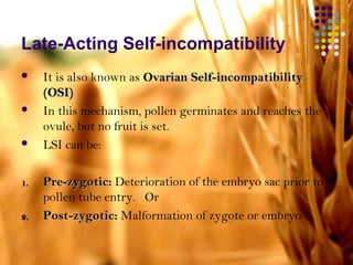 Self incompatibility | PPT