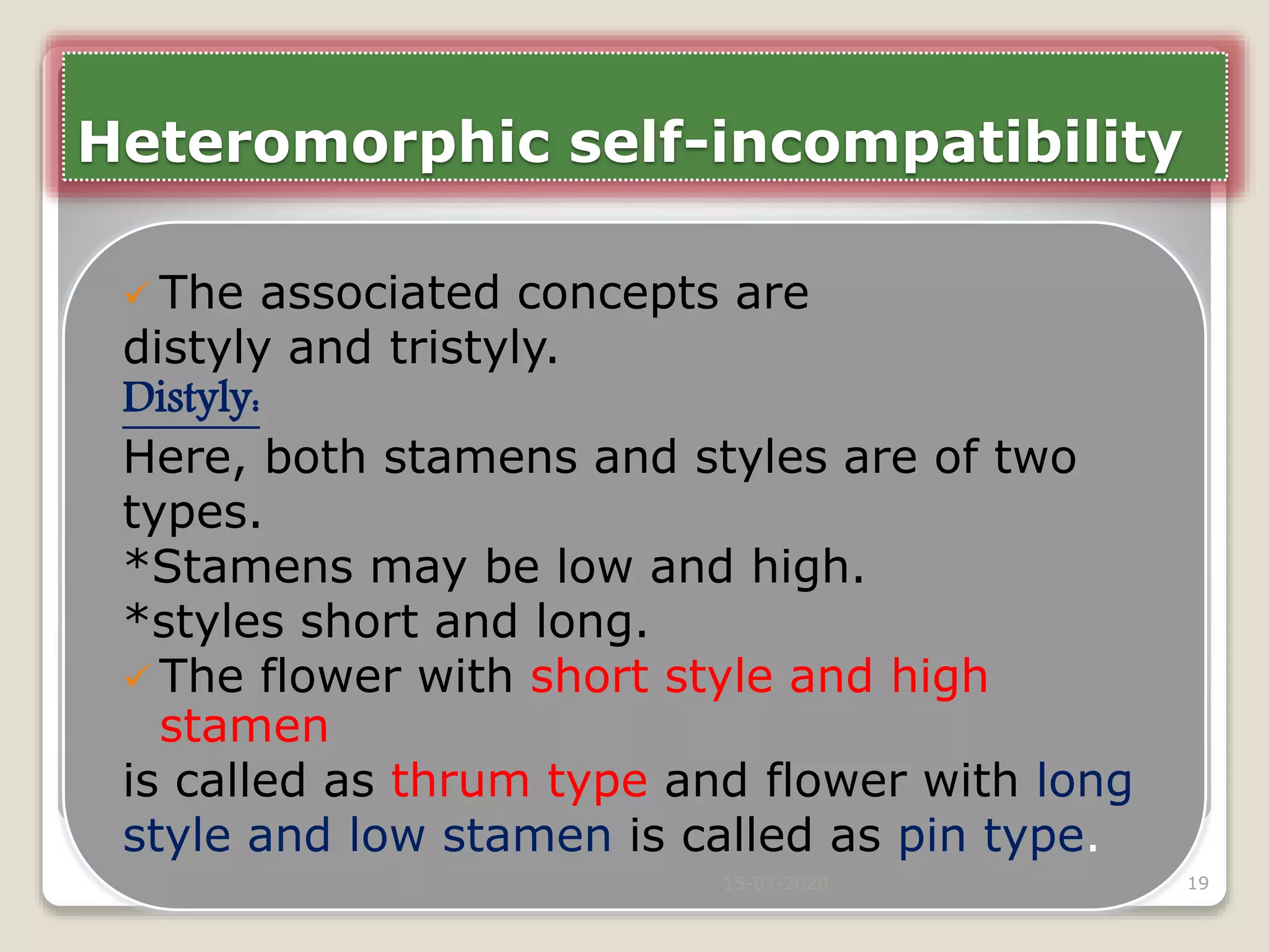 Self incompatibility | PPT