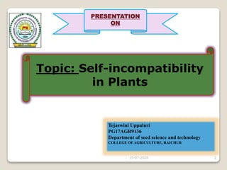Self incompatibility | PPT