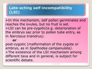 Self incompatibility | PPT
