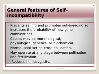 Self incompatibility | PPT