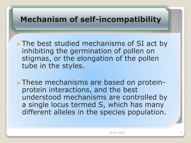 Self incompatibility | PPT