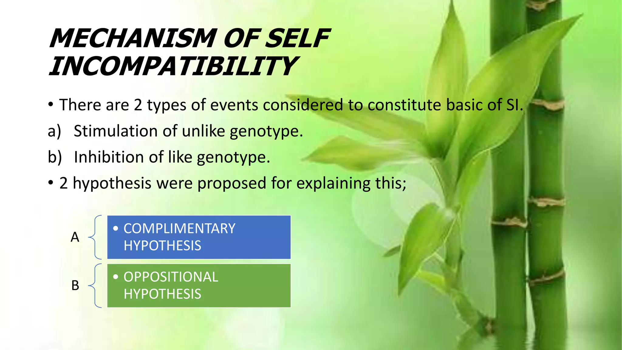 Self incompatibility | PPTX
