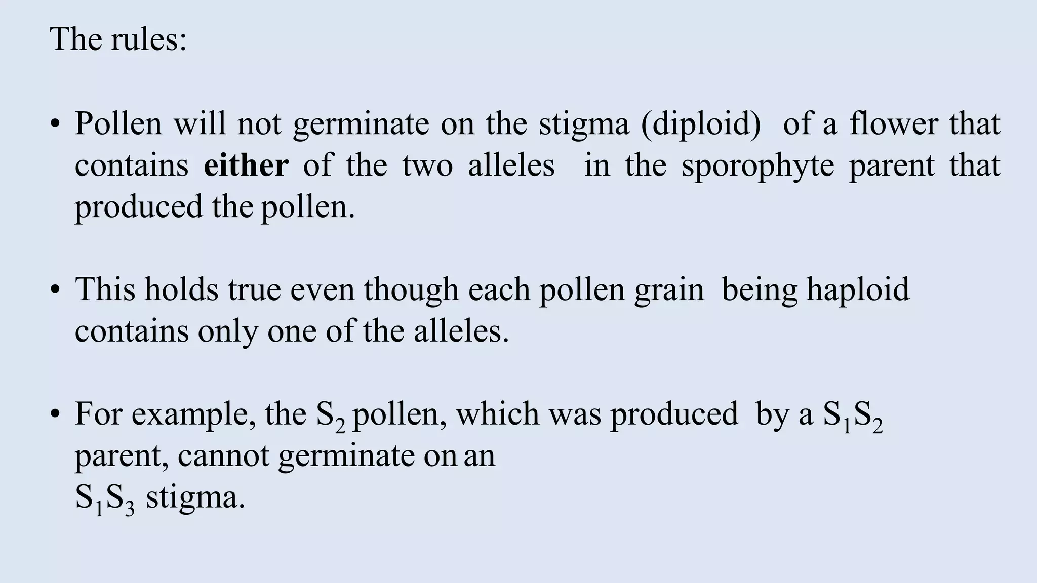 Self incompatibility in Plants | PPTX