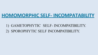 Self incompatibility in Plants | PPTX