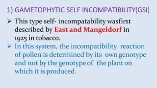 Self incompatibility in Plants | PPTX