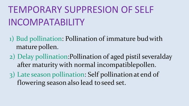 Self incompatibility in Plants | PPTX | Gardening | Home & Garden