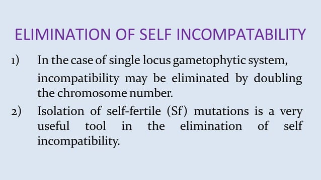 Self incompatibility in Plants | PPTX | Gardening | Home & Garden