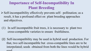 Self incompatibility in Plants | PPTX