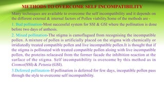 Self incompatibility in Flowers of Angiosperms | PDF