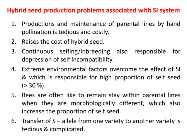 Self incompatibility.ppt | Gardening | Home & Garden