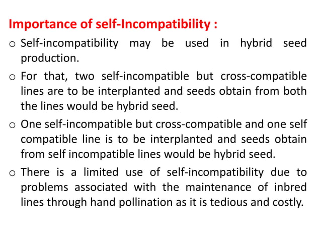 Self incompatibility.ppt | Gardening | Home & Garden