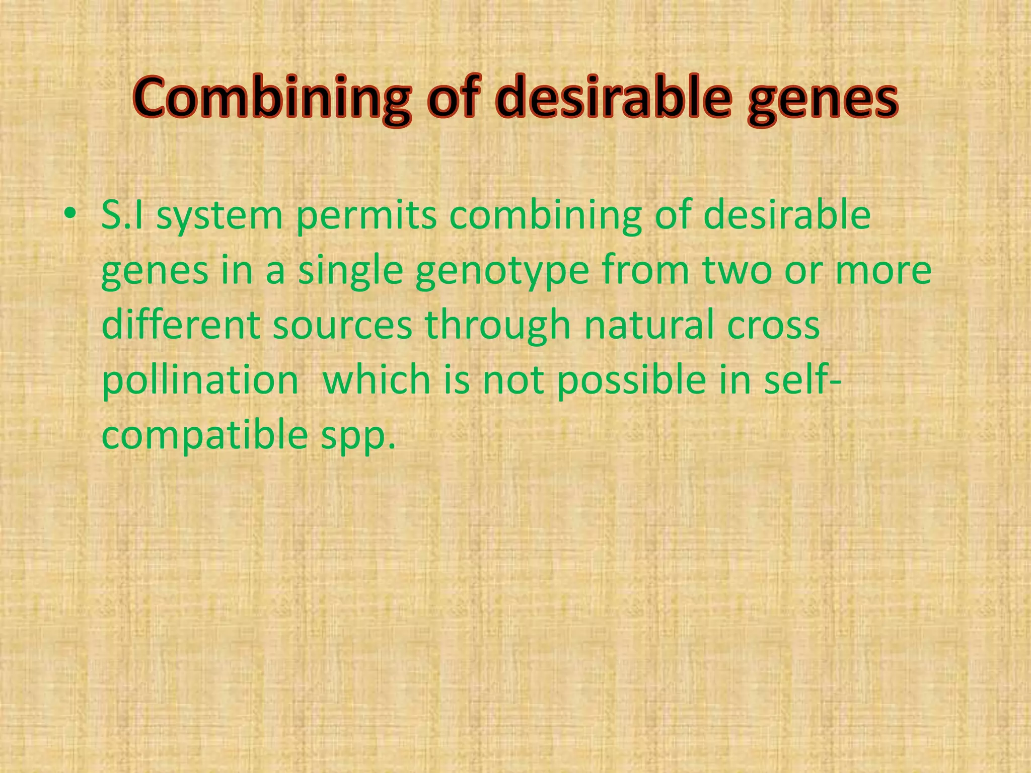 Self incompatibility ppt | PPTX