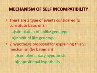 Self incompatibility ppt | PPTX